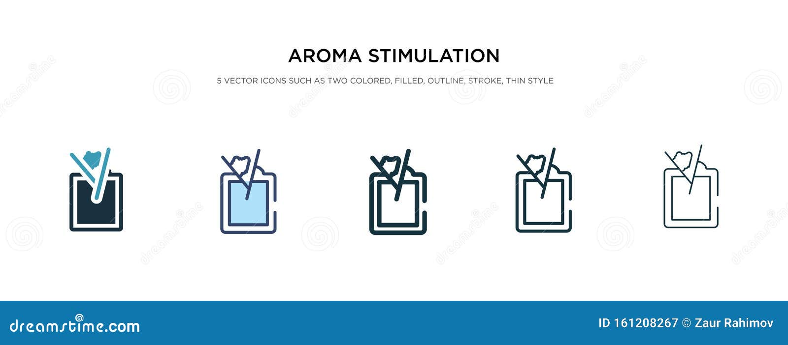 Aroma Stimulation Icon in Different Style Vector Illustration. Two ...