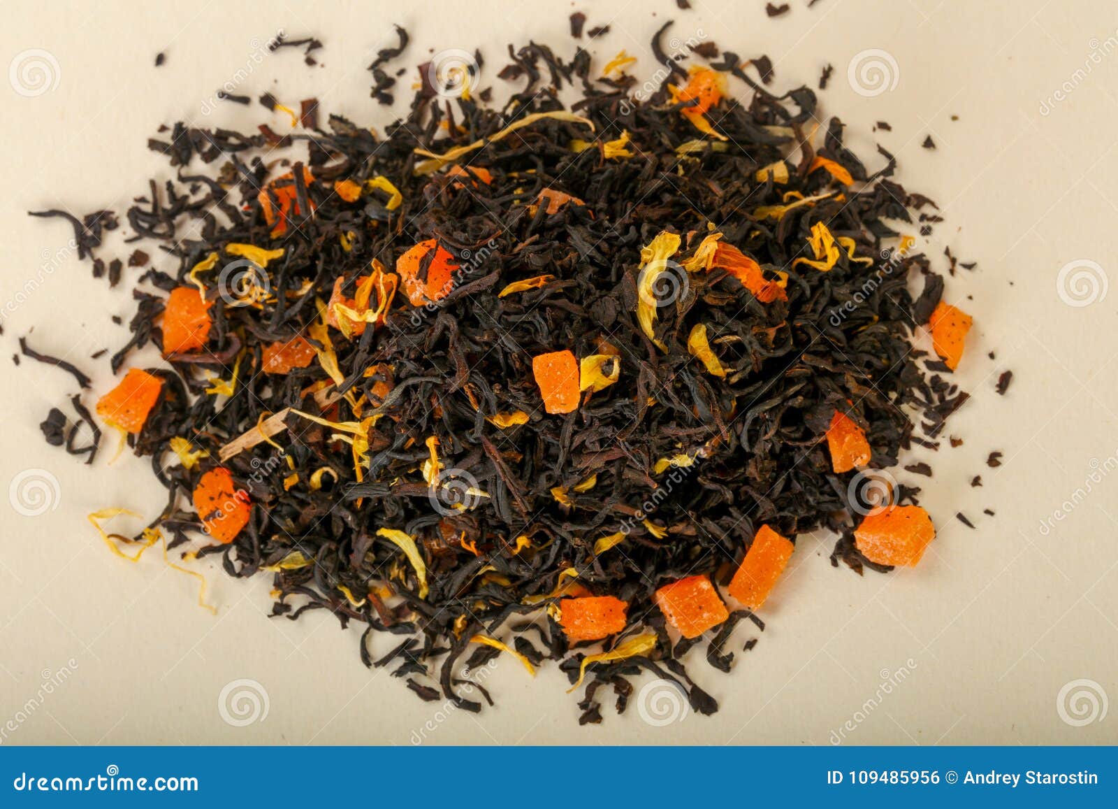 Aroma tea heap stock photo. Image of closeup, beverage - 109485956