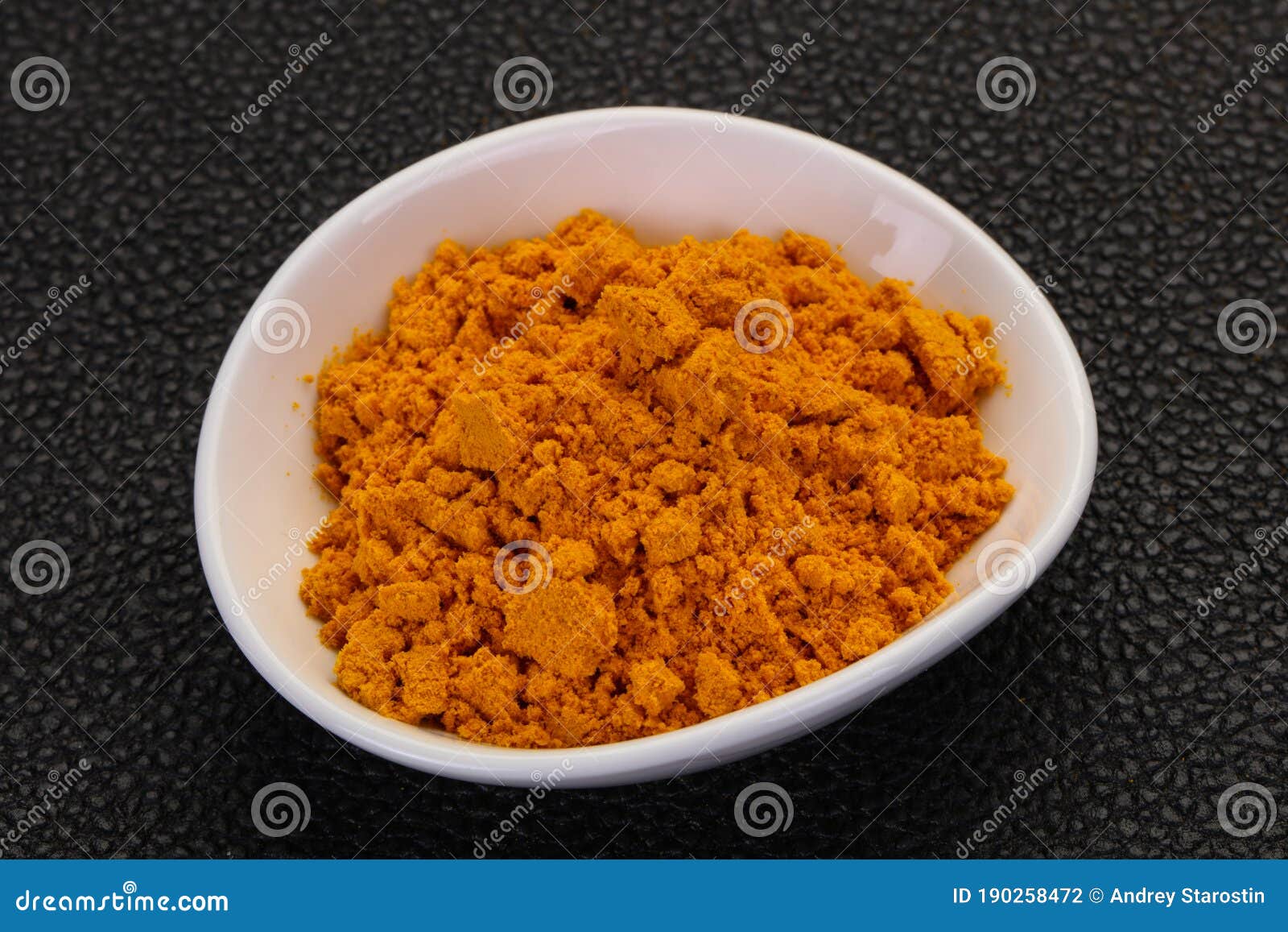 Aroma turmeric powder stock photo. Image of orange, yellow - 190258472