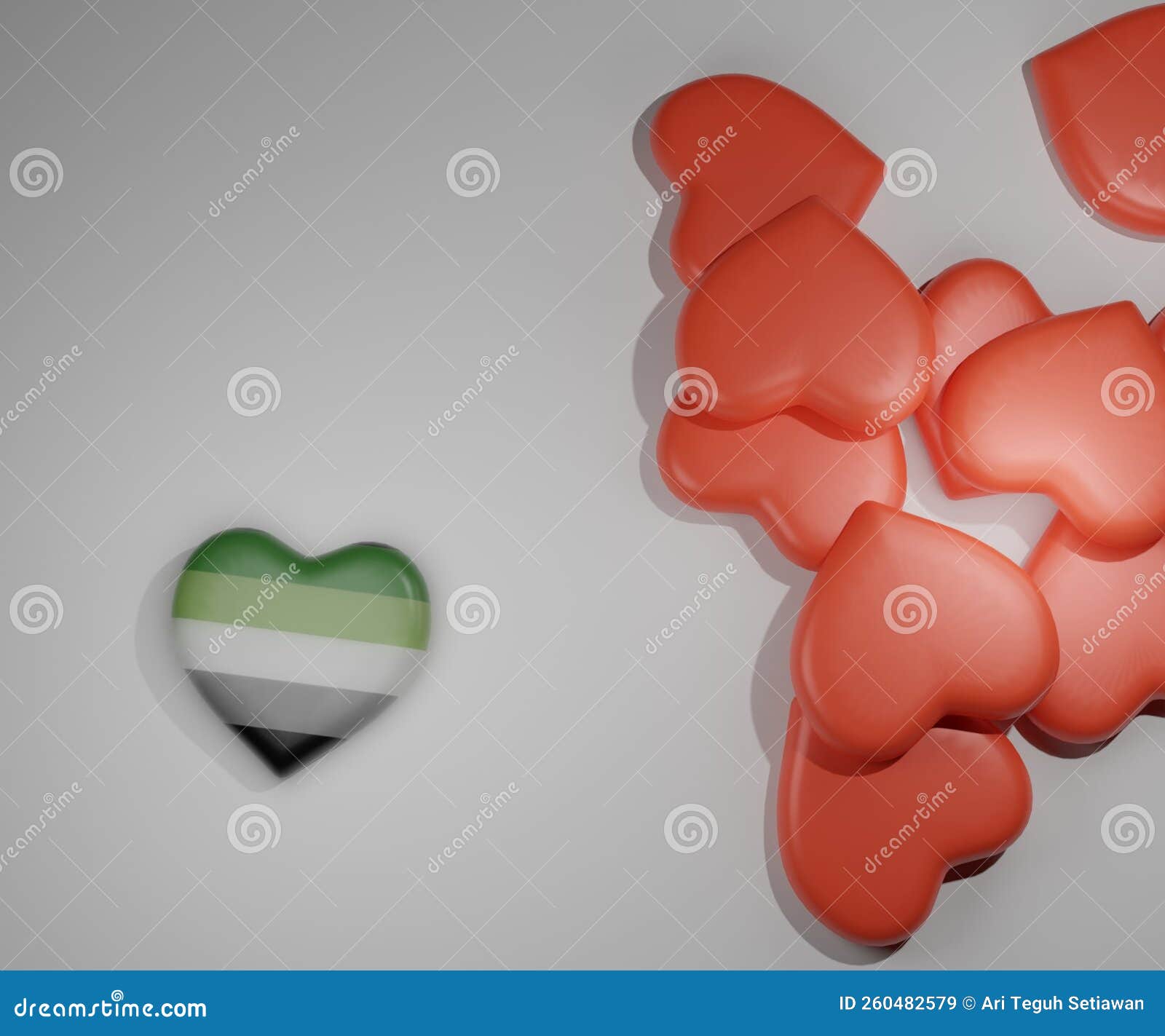 Aromantic Spectrum Awareness Week Vector | CartoonDealer.com #243830384