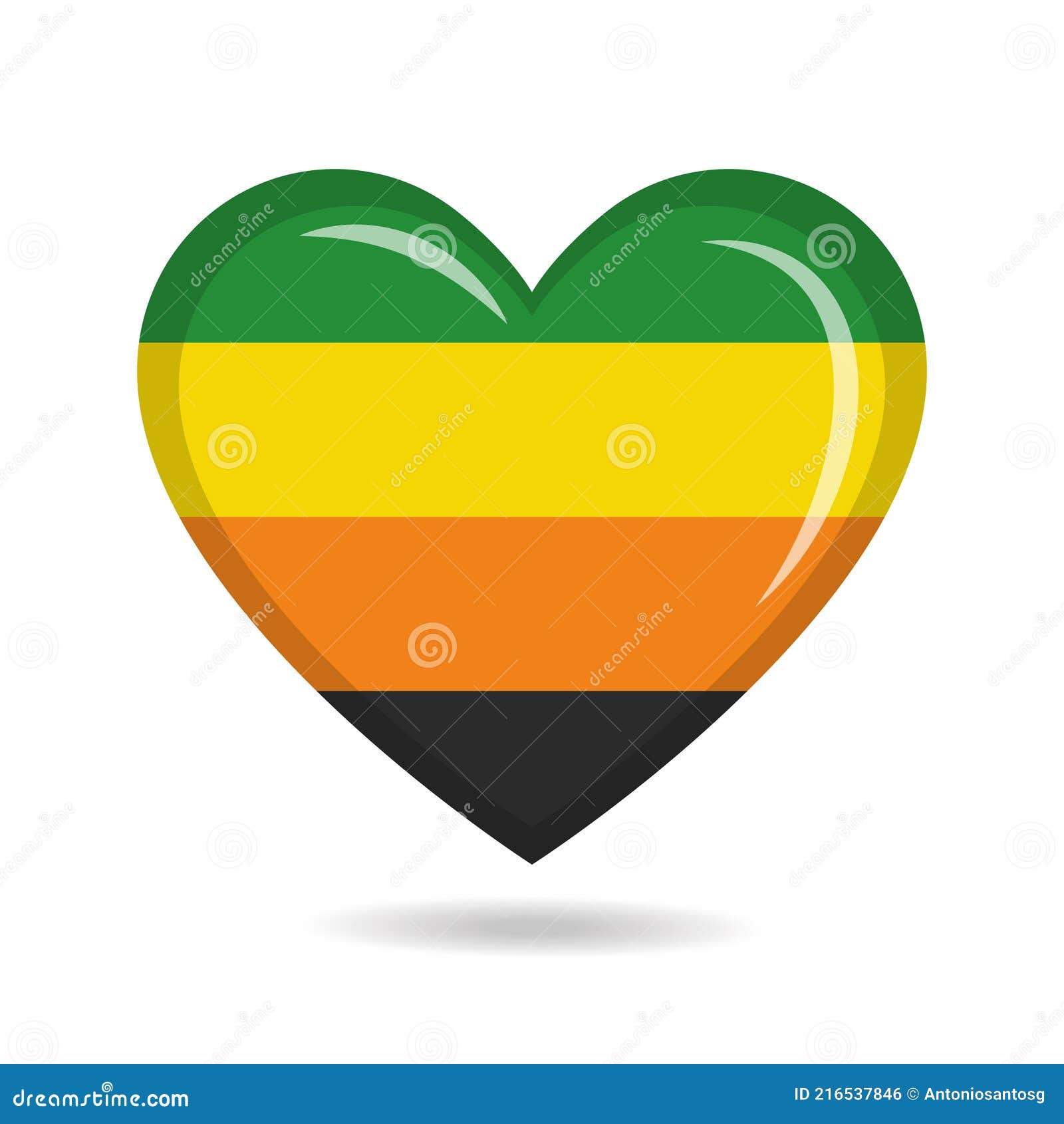 Aromantic Sign, Aromantic Pride Flag Vector Illustration ...