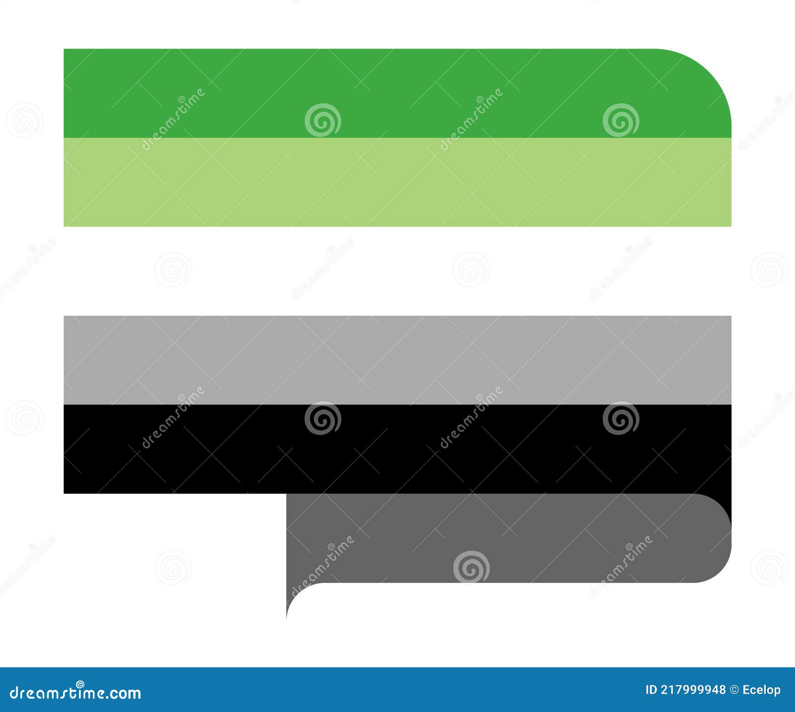 Aromantic pride flag stock vector. Illustration of equality - 217999948