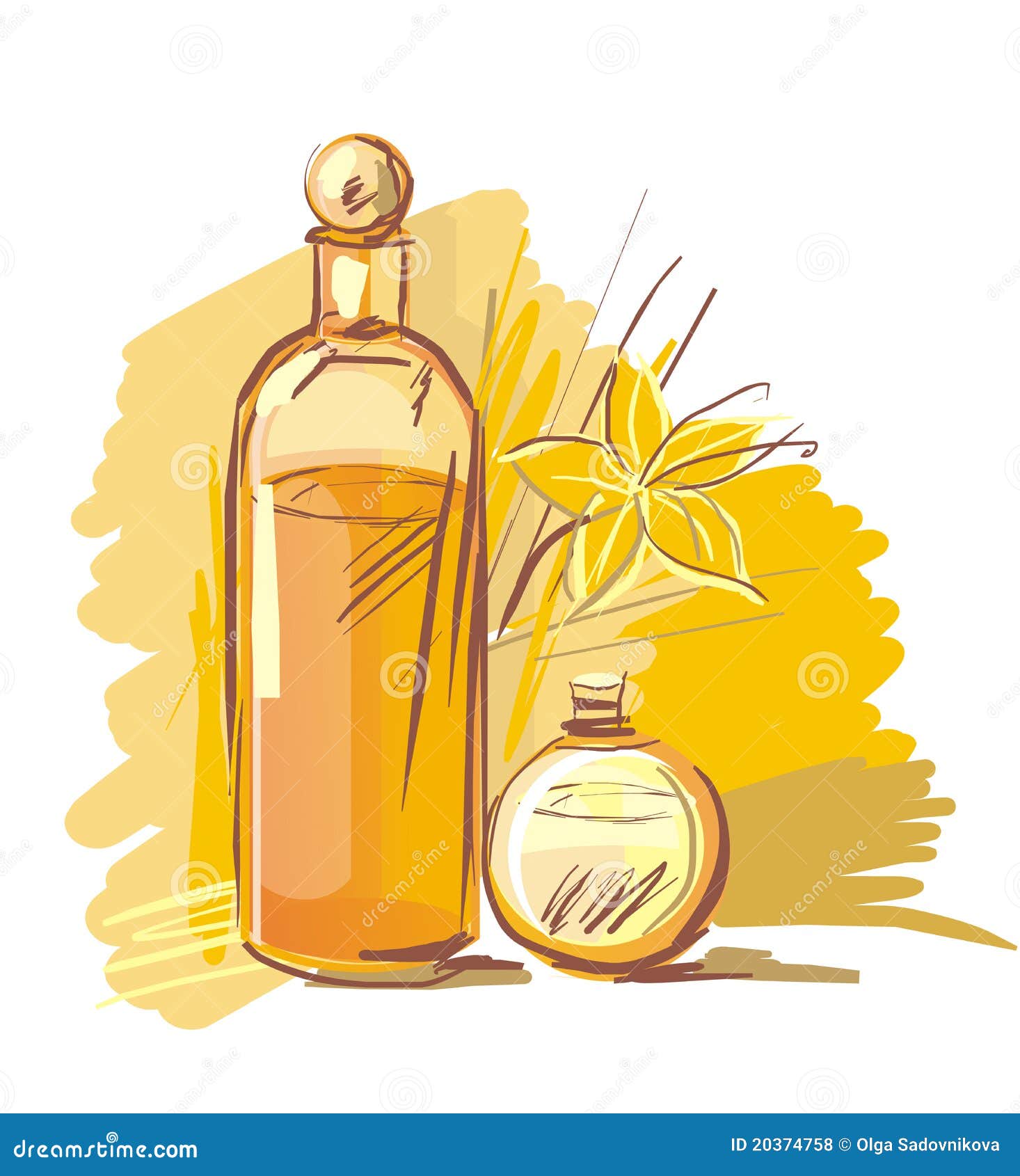 Aromatherapy assortment stock vector. Illustration of bathing - 20374758