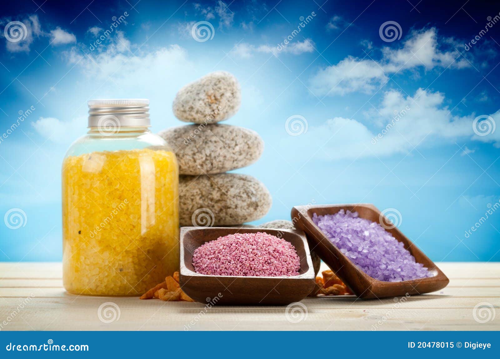 Aromatherapy bath salt stock image. Image of minerals - 20478015