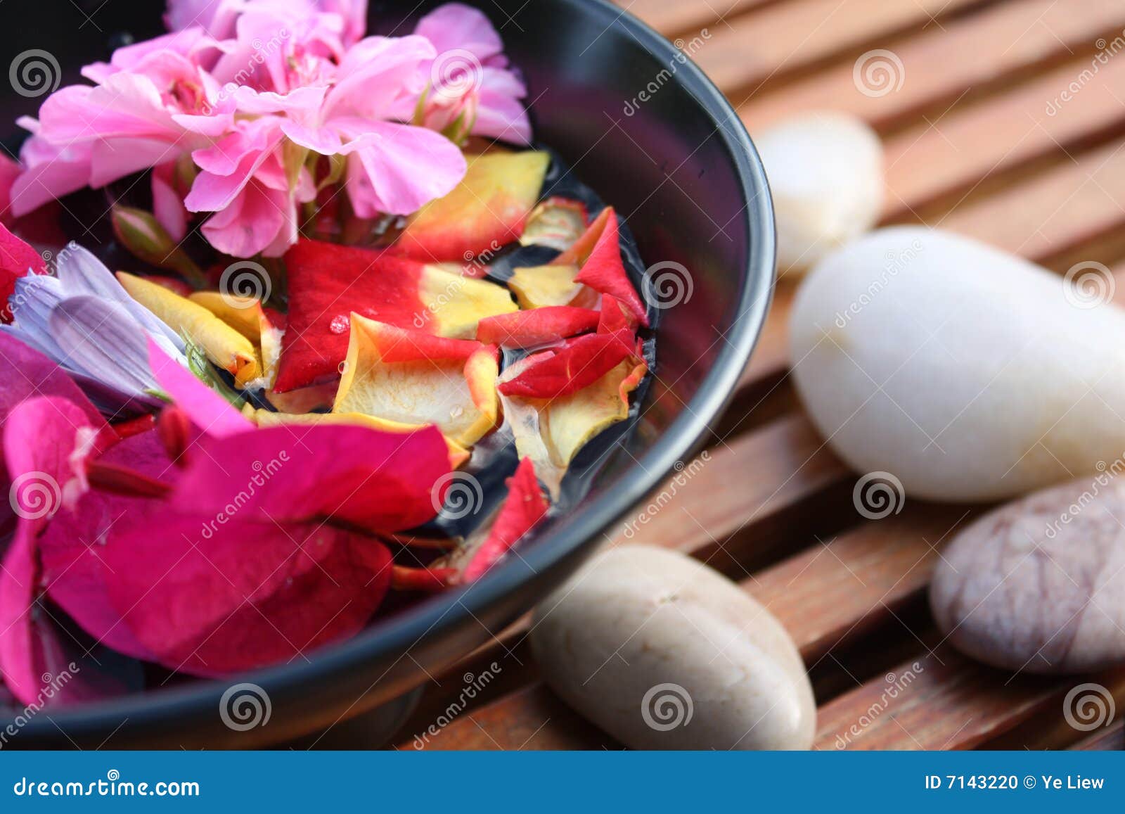 Aromatherapy Flower Bowl stock photo. Image of perfume - 7143220