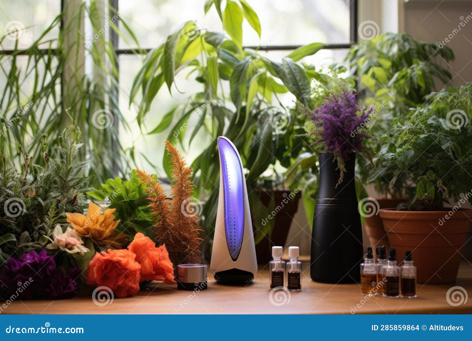 Aromatherapy Inhaler with Various Essential Oils and Plants Stock ...