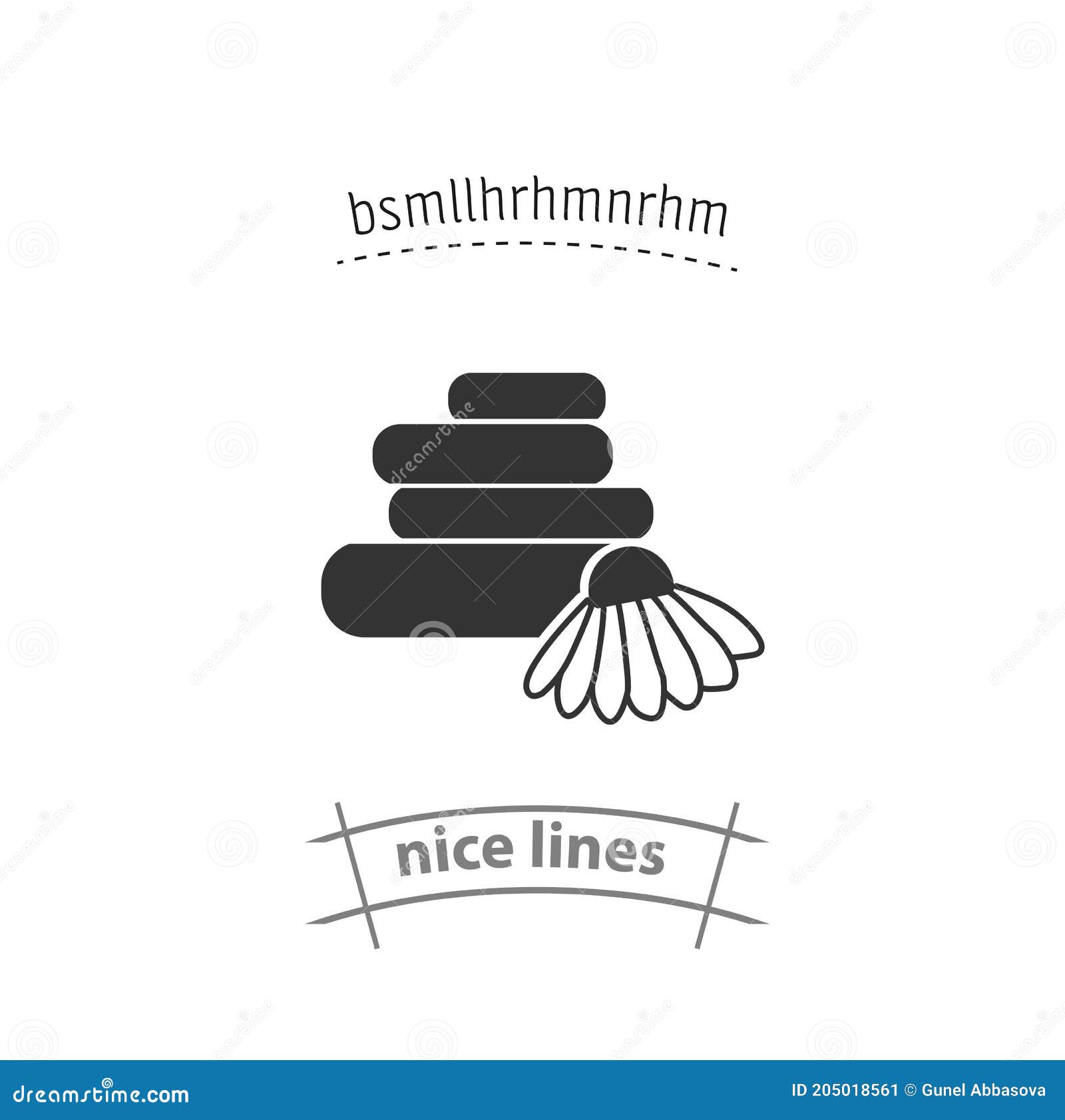 Aromatherapy Isolated Icon. Stone Massage Design Element Stock Vector ...