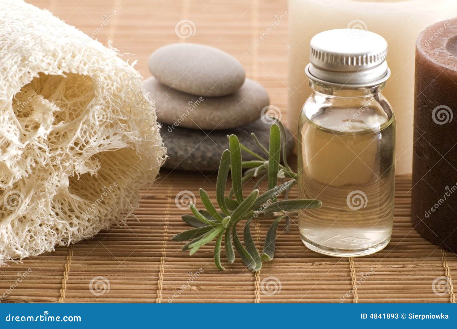 Aromatherapy items stock image. Image of loofa, aromatic - 4841893