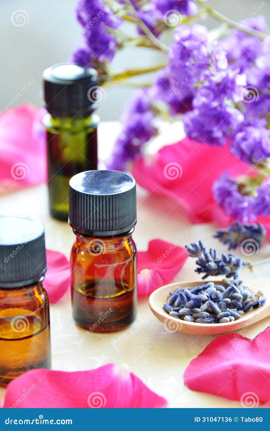 Aromatherapy Oils with Roses Stock Photo - Image of aroma, rose: 31047136