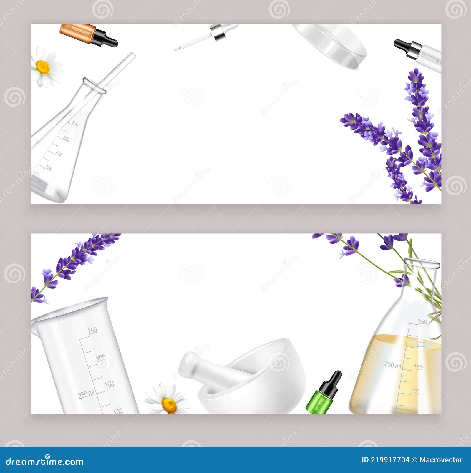 Aromatherapy Realistic Banners Stock Vector - Illustration of aroma ...