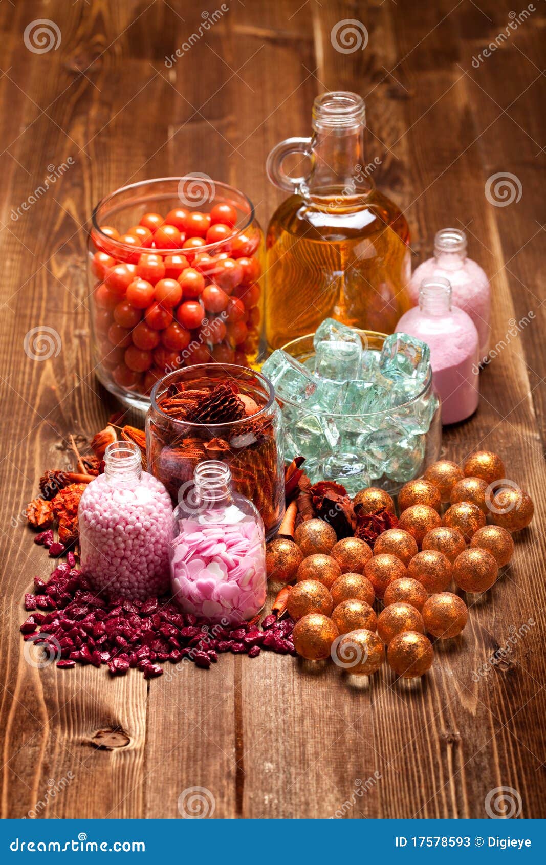 Aromatherapy salt and oil stock image. Image of relaxation - 17578593