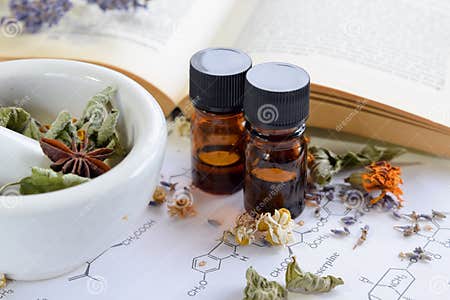 Aromatherapy and science stock image. Image of herbs - 89053713