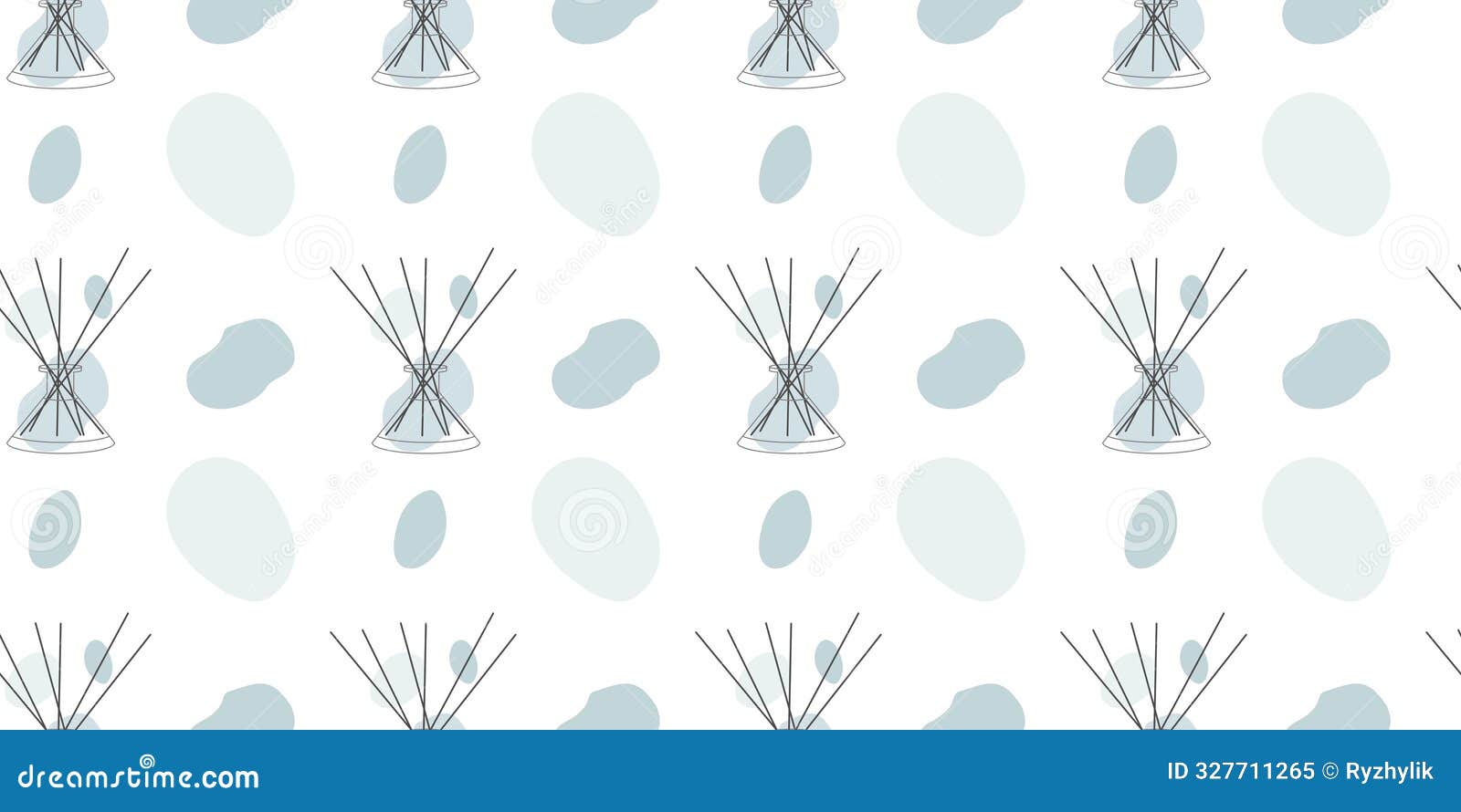 Aromatherapy Seamless Pattern. Aroma Diffuser, Essential Oil for Home ...