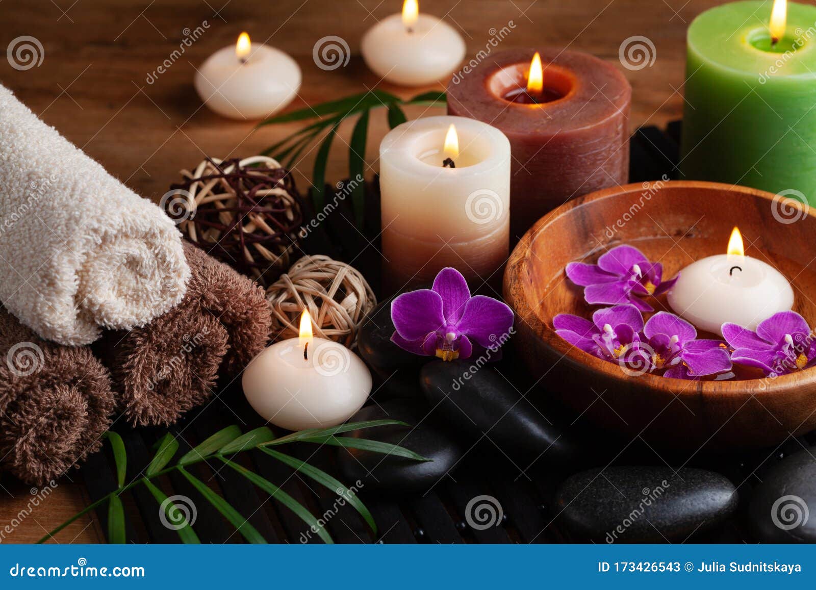 Aromatherapy Spa Beauty Treatment And Wellness Background With