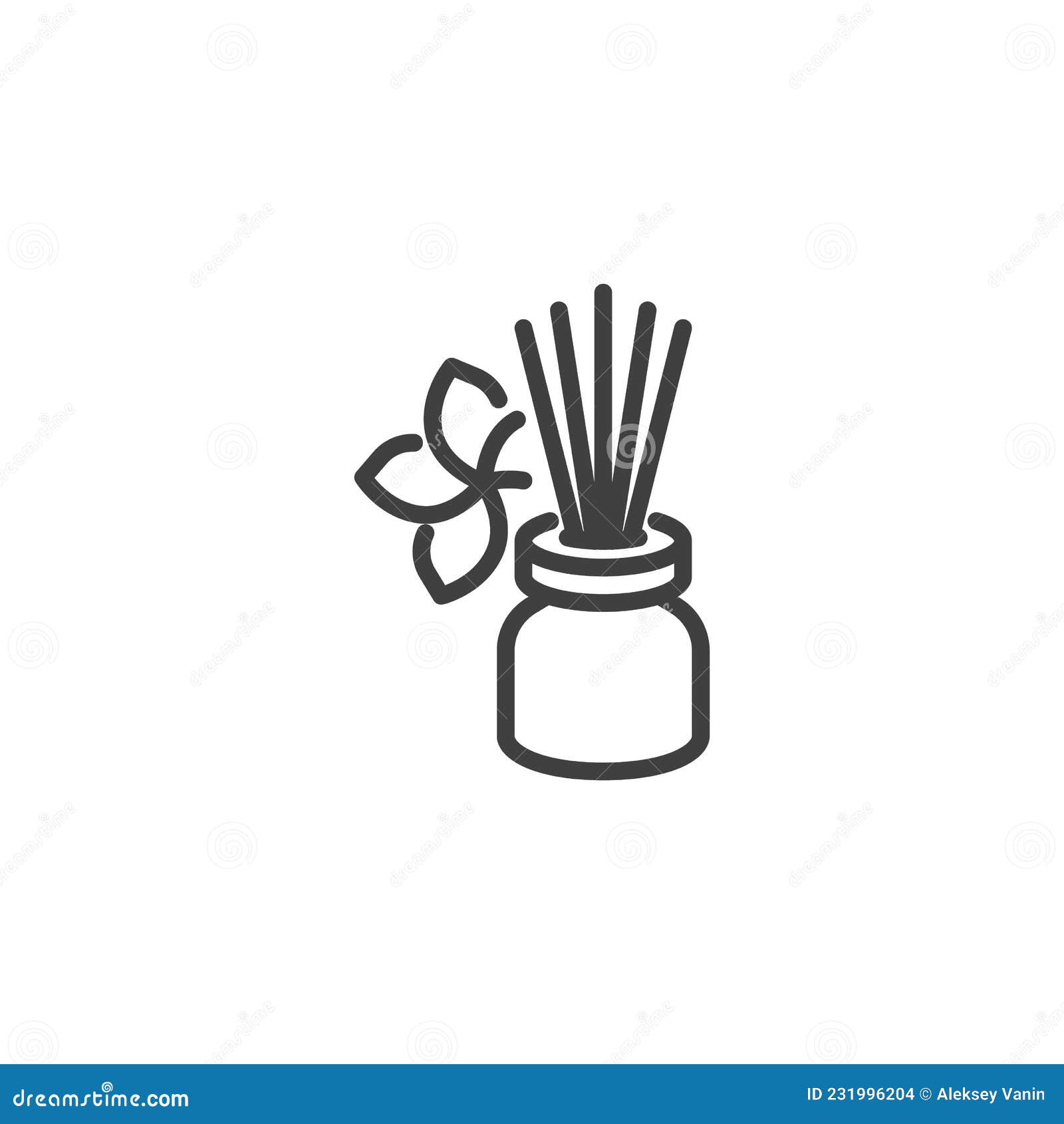 Aromatherapy Sticks Line Icon Stock Vector - Illustration of editable ...