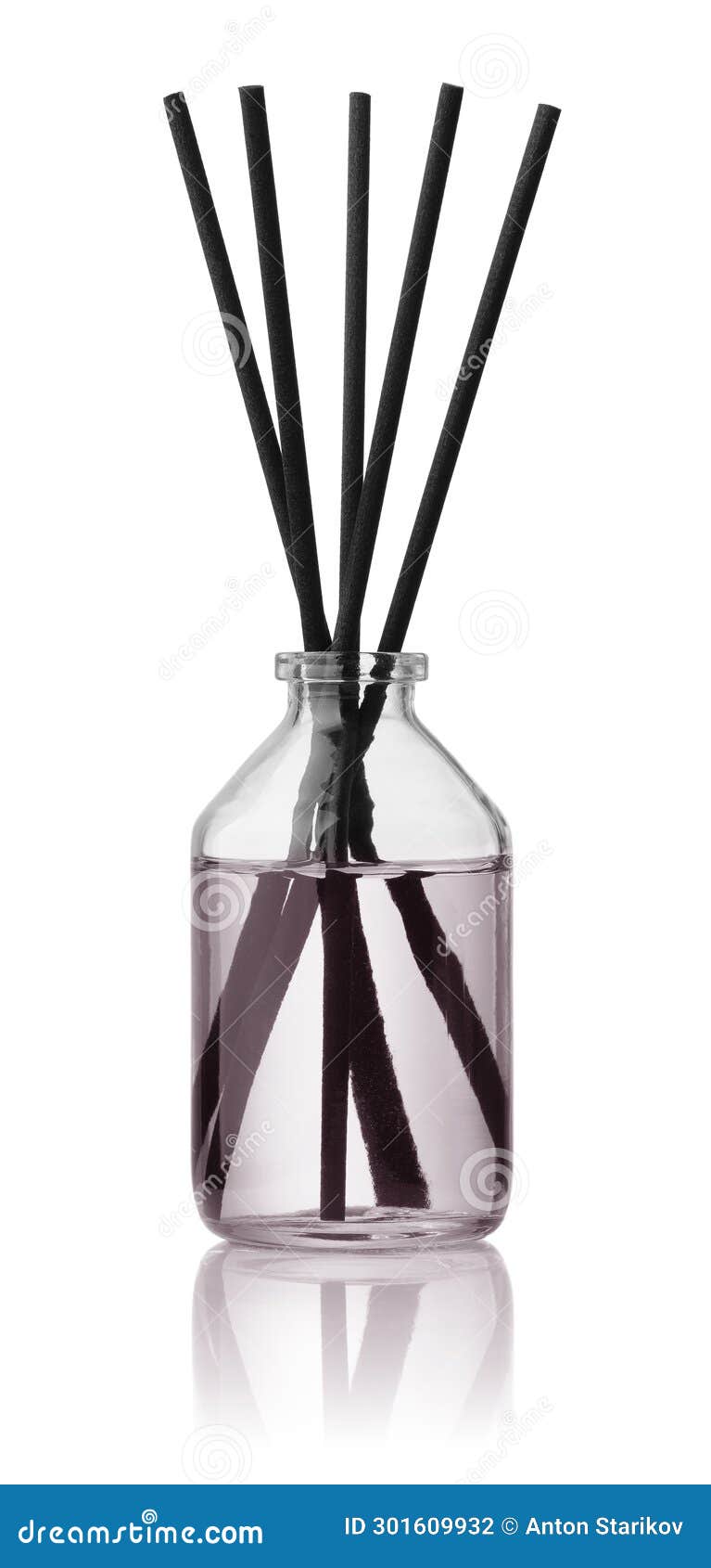 Aromatic Clear Glass Reed Diffuser Bottle Stock Photo - Image of design ...