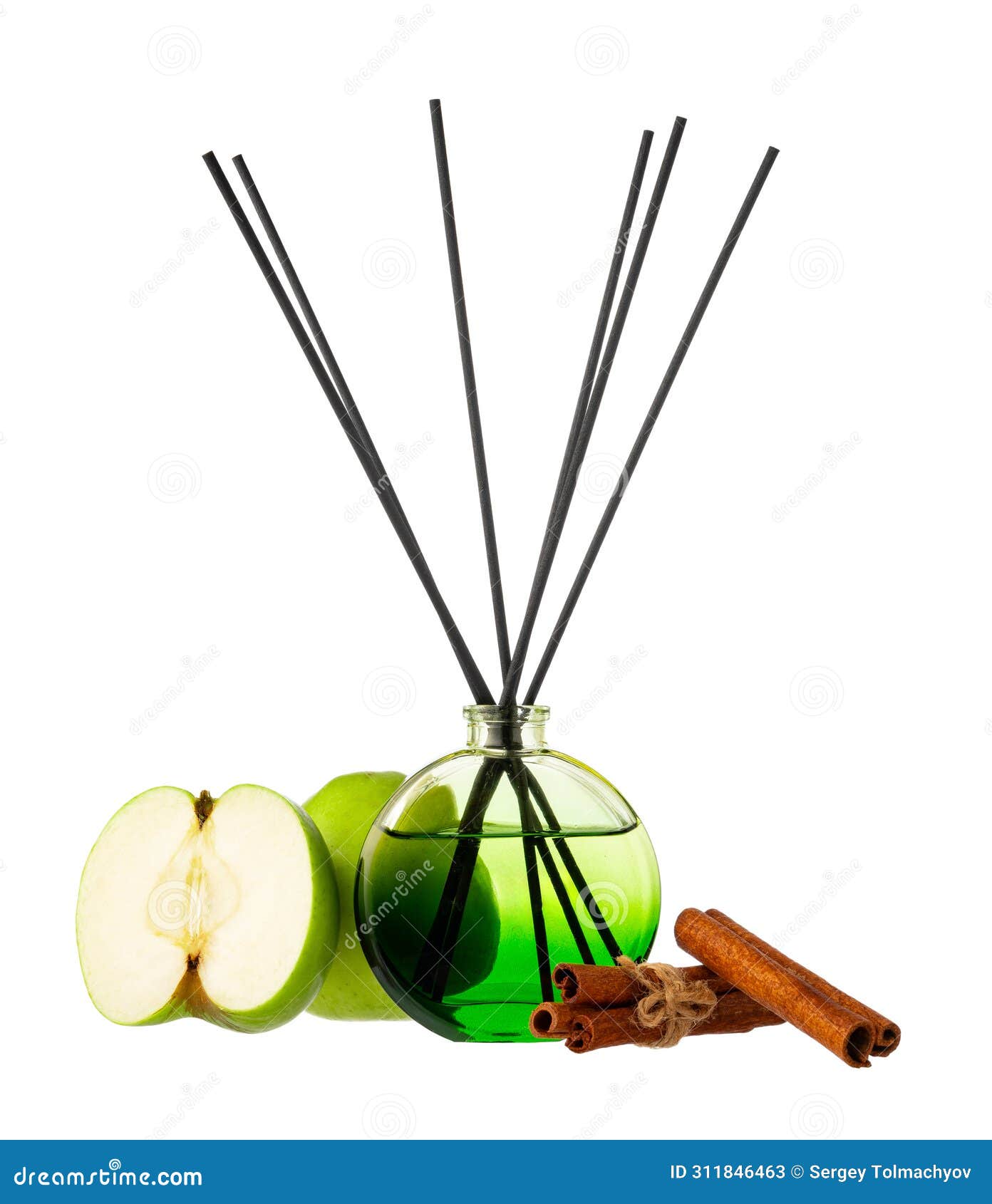 Aromatic Diffuser with Apple Scent Isolated on White Stock Image ...