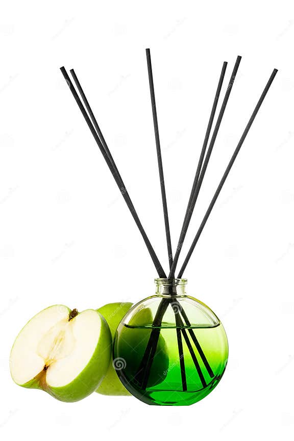 Aromatic Diffuser with Apple Scent Isolated on White Stock Photo ...
