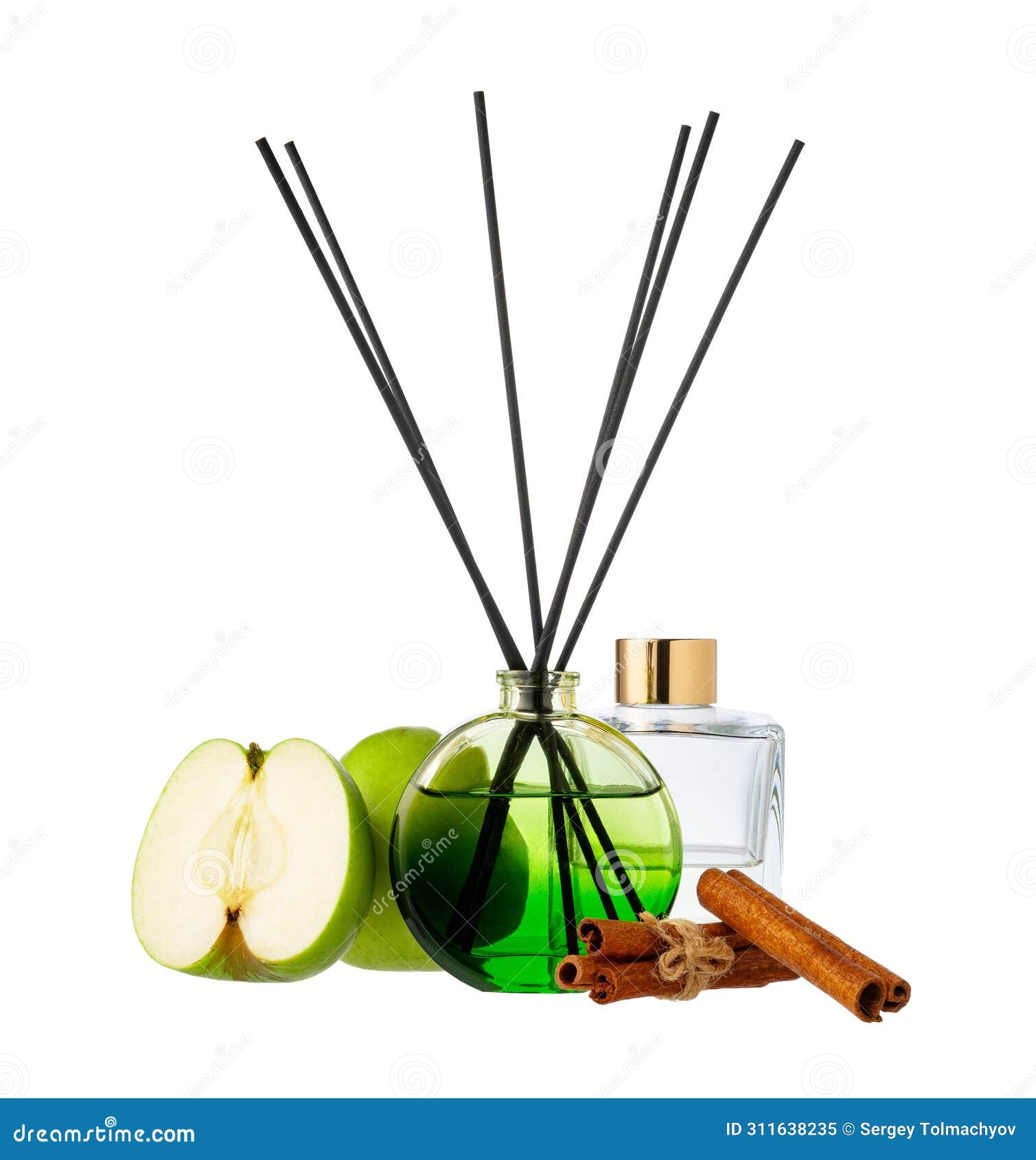Aromatic Diffuser with Apple Scent Isolated on White Stock Image ...