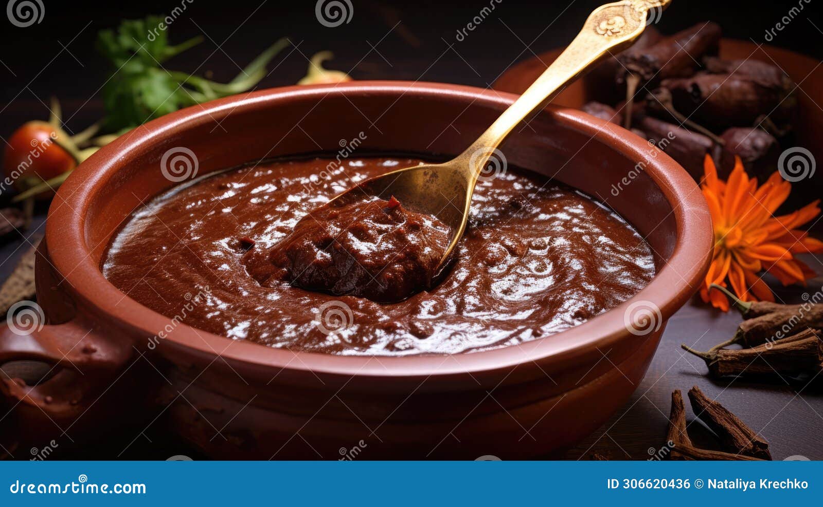 Aromatic and Fluffy Mexican Mole - a Traditional Sauce Based on ...