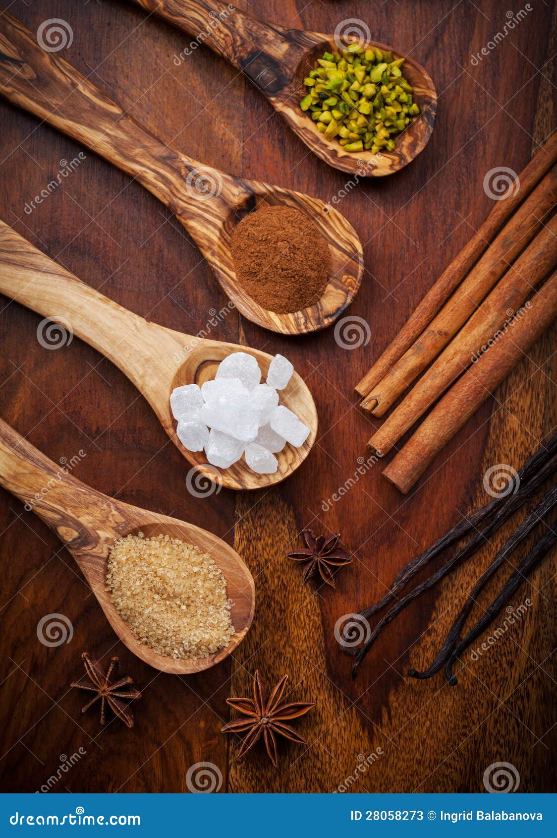 Aromatic Food Ingredients for Baking Stock Image - Image of cookie ...