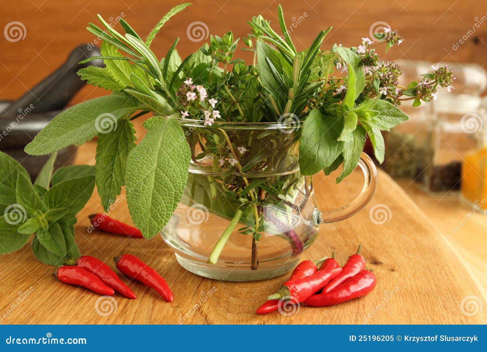 Aromatic herbs stock image. Image of ingredient, lemon - 25196205