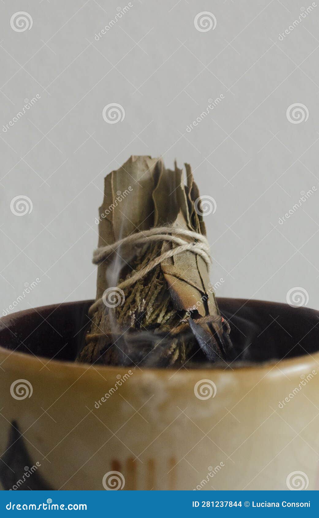 Aromatic Incense Smoke Lit in a Box for Cleansing Stock Photo - Image ...