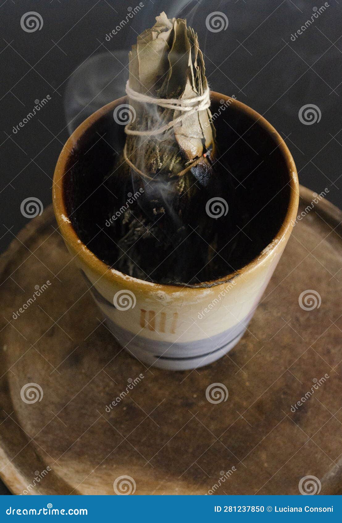 Aromatic Incense Smoke Lit in a Box for Cleansing Stock Photo - Image ...