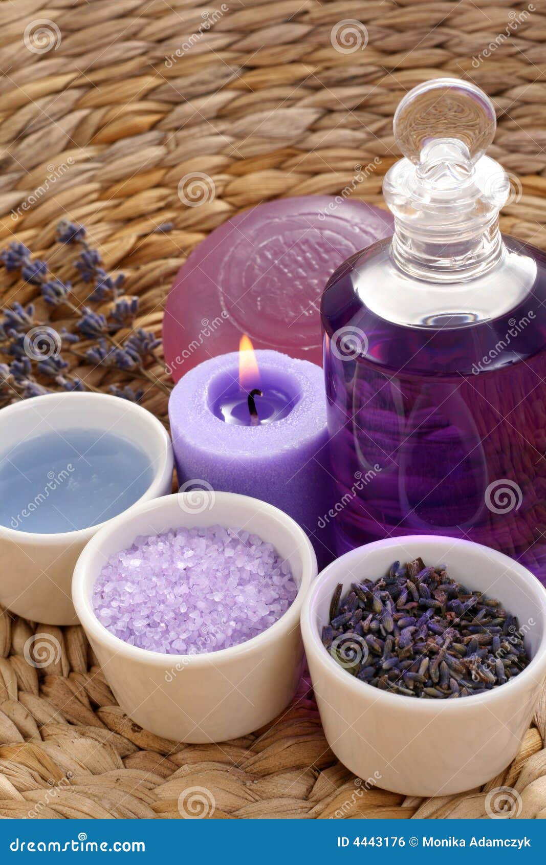 Aromatic lavender bath stock photo. Image of luxury, relax - 4443176