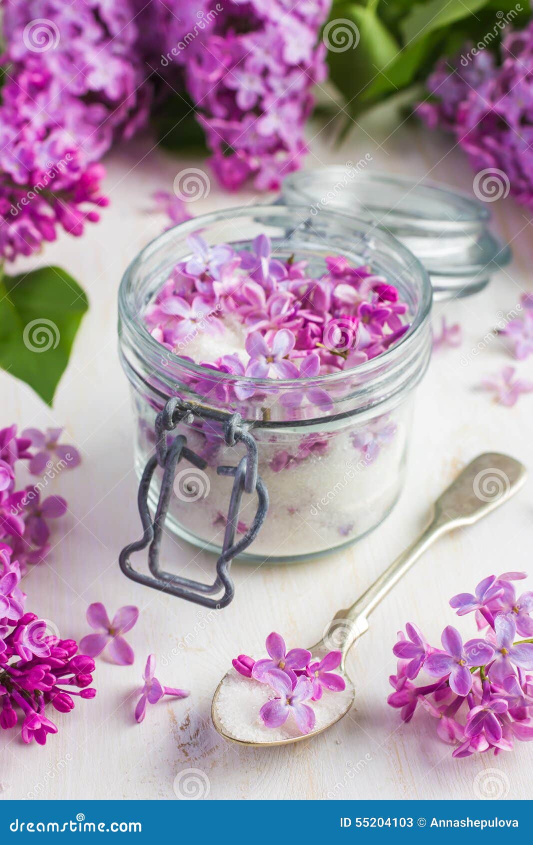 Aromatic Lilac Sugar on Jar Stock Image - Image of ingredients ...