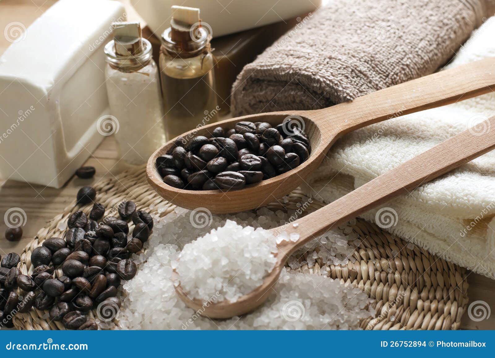 Aromatic spa coffee set stock photo. Image of care, coffee - 26752894