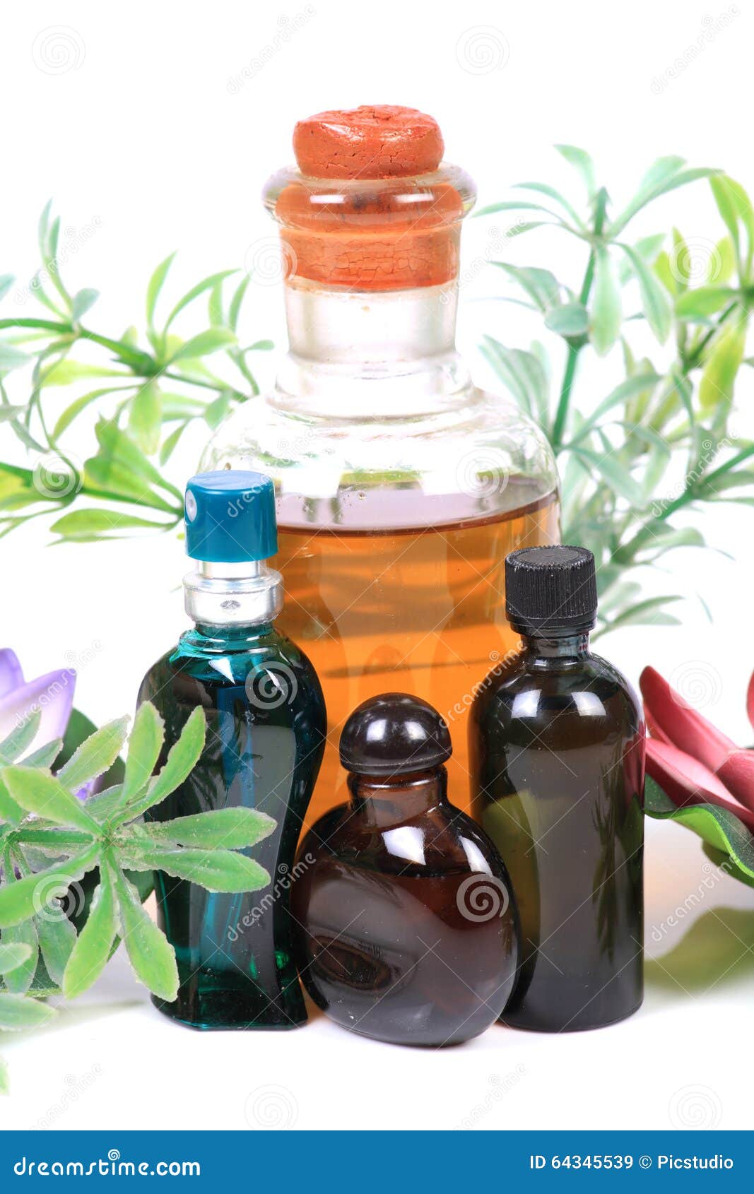 Aromatic Spa Oils and Perfumes Stock Image - Image of bottles, ayurveda ...
