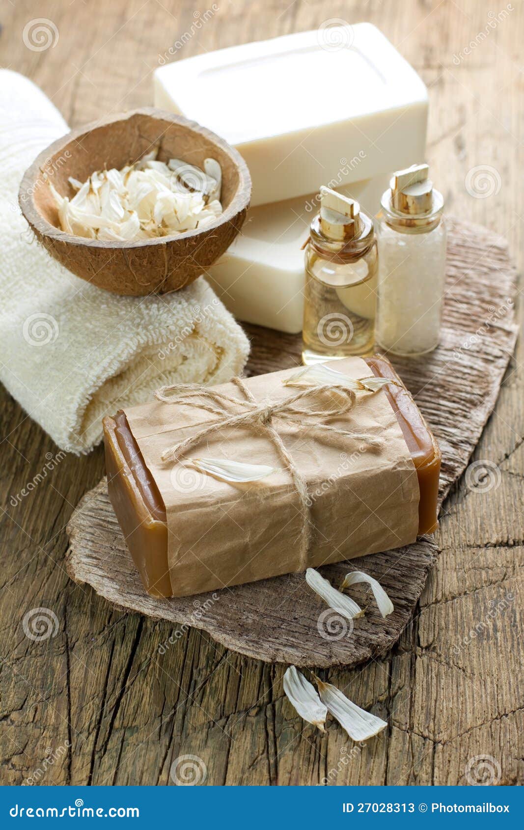 Aromatic Spa Set with Soap and Herbs Stock Image - Image of healthy ...