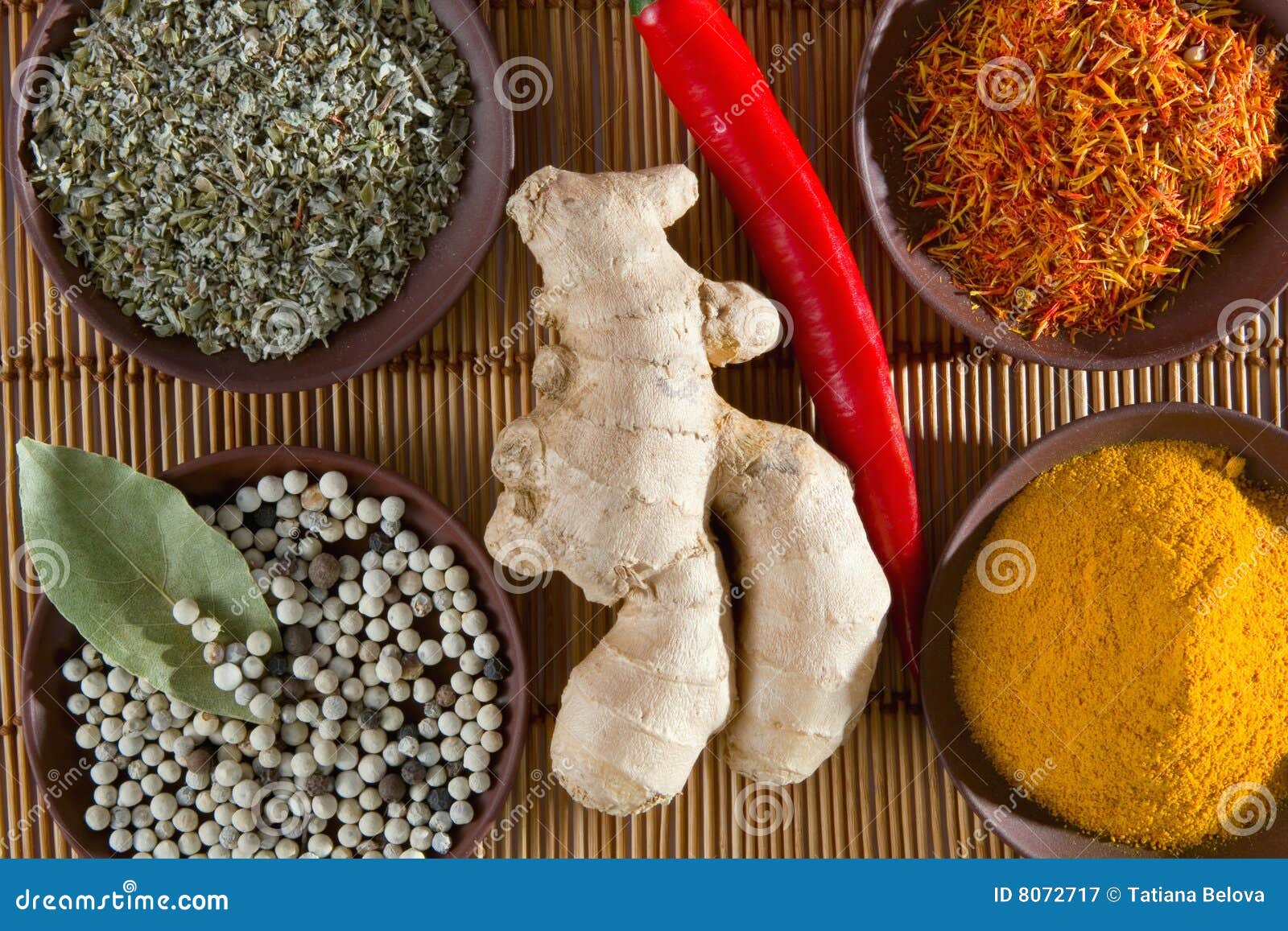 Aromatic spices stock image. Image of brown, cumin, colored - 8072717
