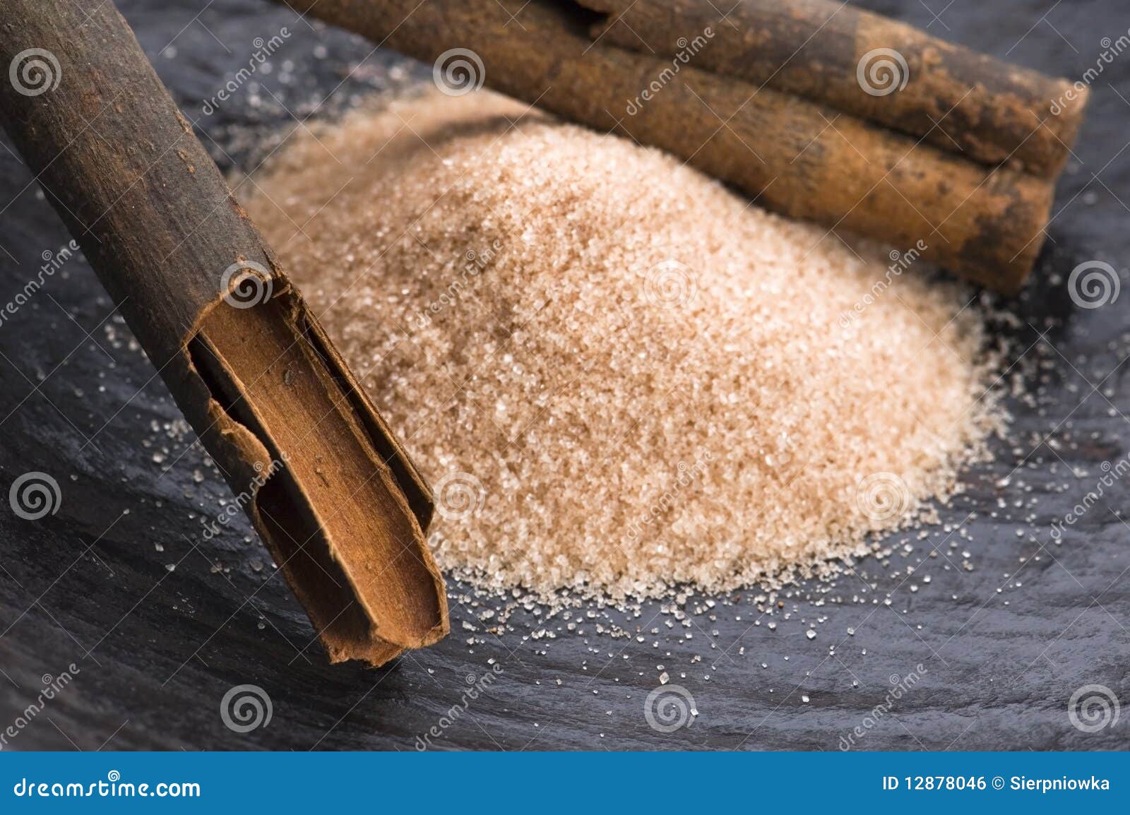 Aromatic Spices with Brown Sugar - Cinnamon Stock Photo - Image of ...