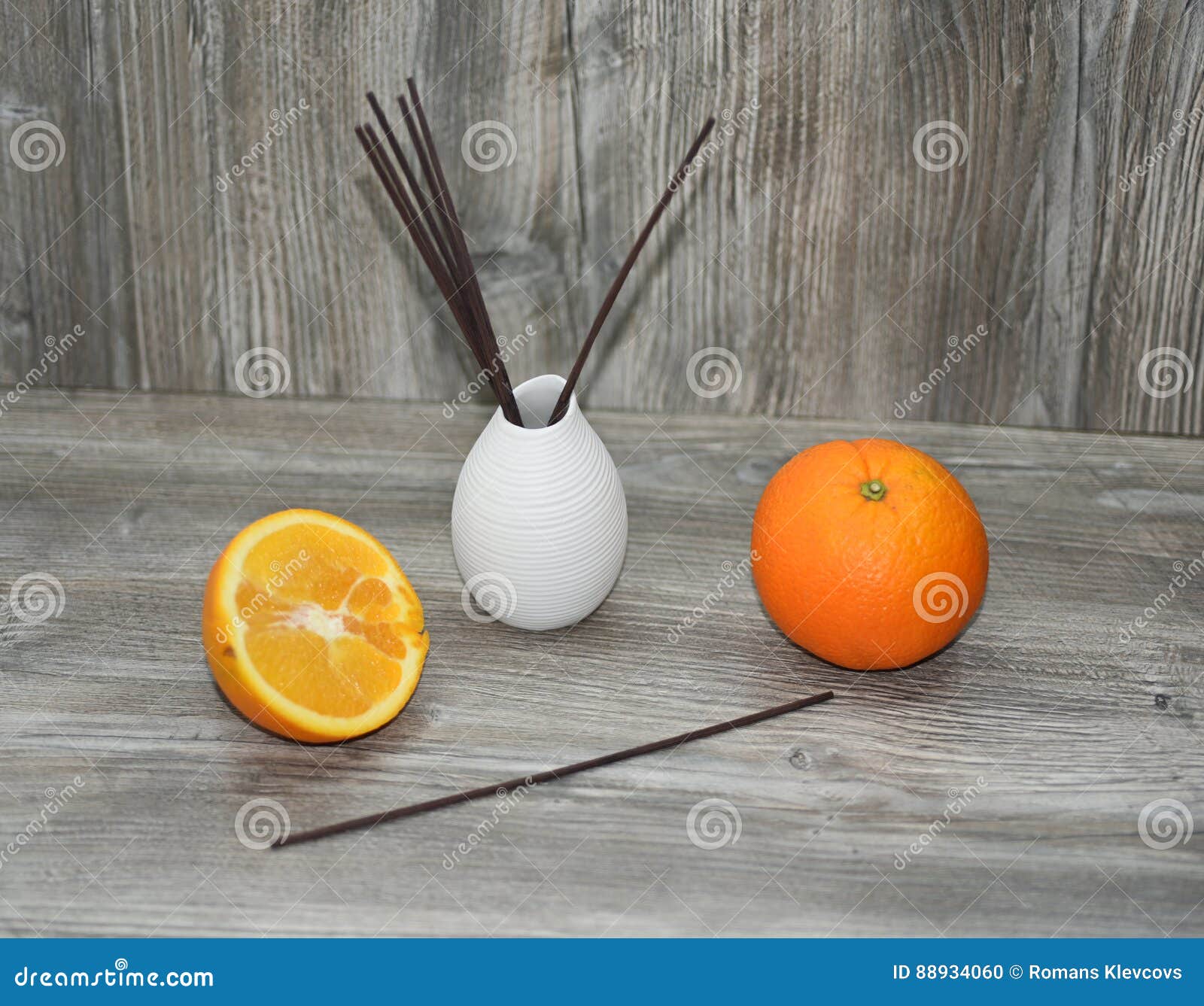 Aromatic Sticks for Home in White Ceramic Vase. Stock Photo - Image of ...