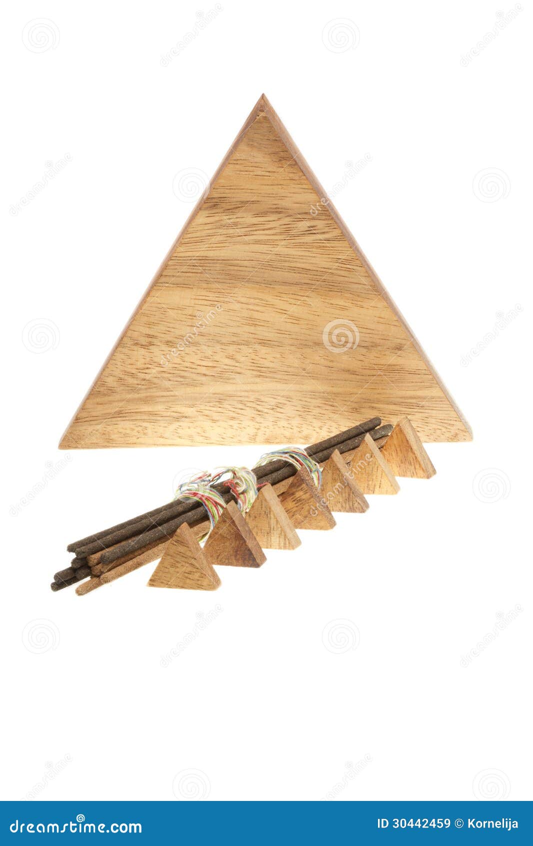 Aromatic sticks pyramids stock image. Image of herbs - 30442459