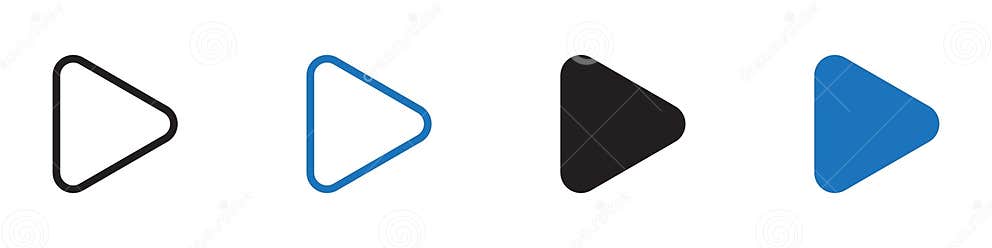 Aroow Icon Vector Set Outline Stock Vector - Illustration of drawing ...