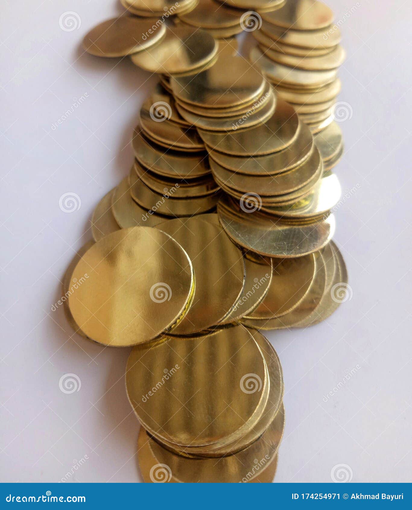 Around brass metal stack stock image. Image of glowing - 174254971