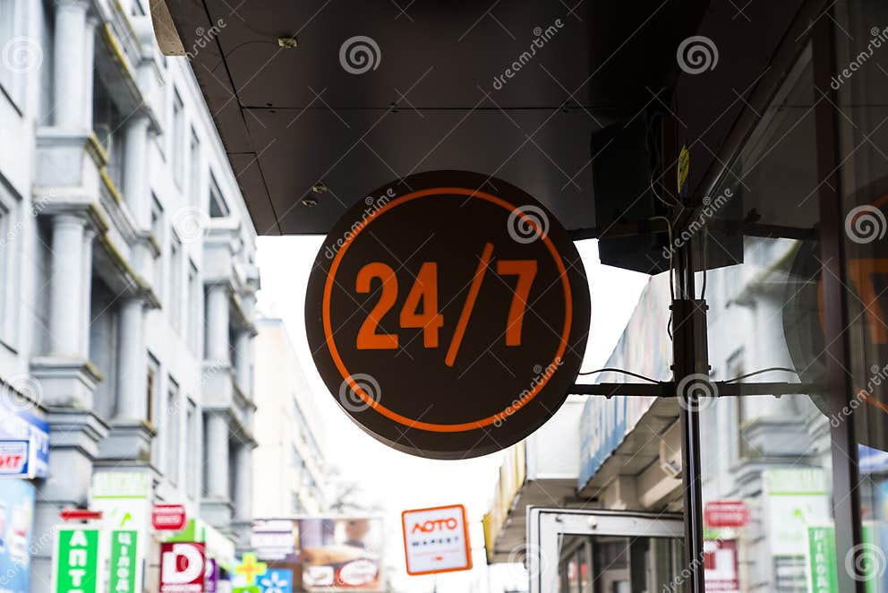 Round-the-clock work editorial photo. Image of hours - 118252001