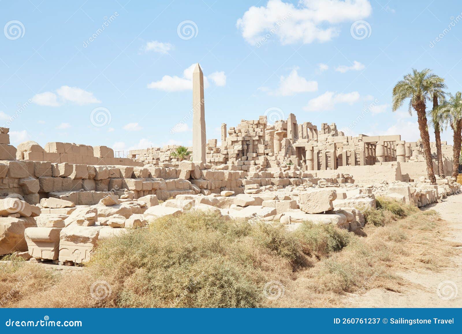Around the Eastern Edge of the Karnak Temple Complex Stock Image ...