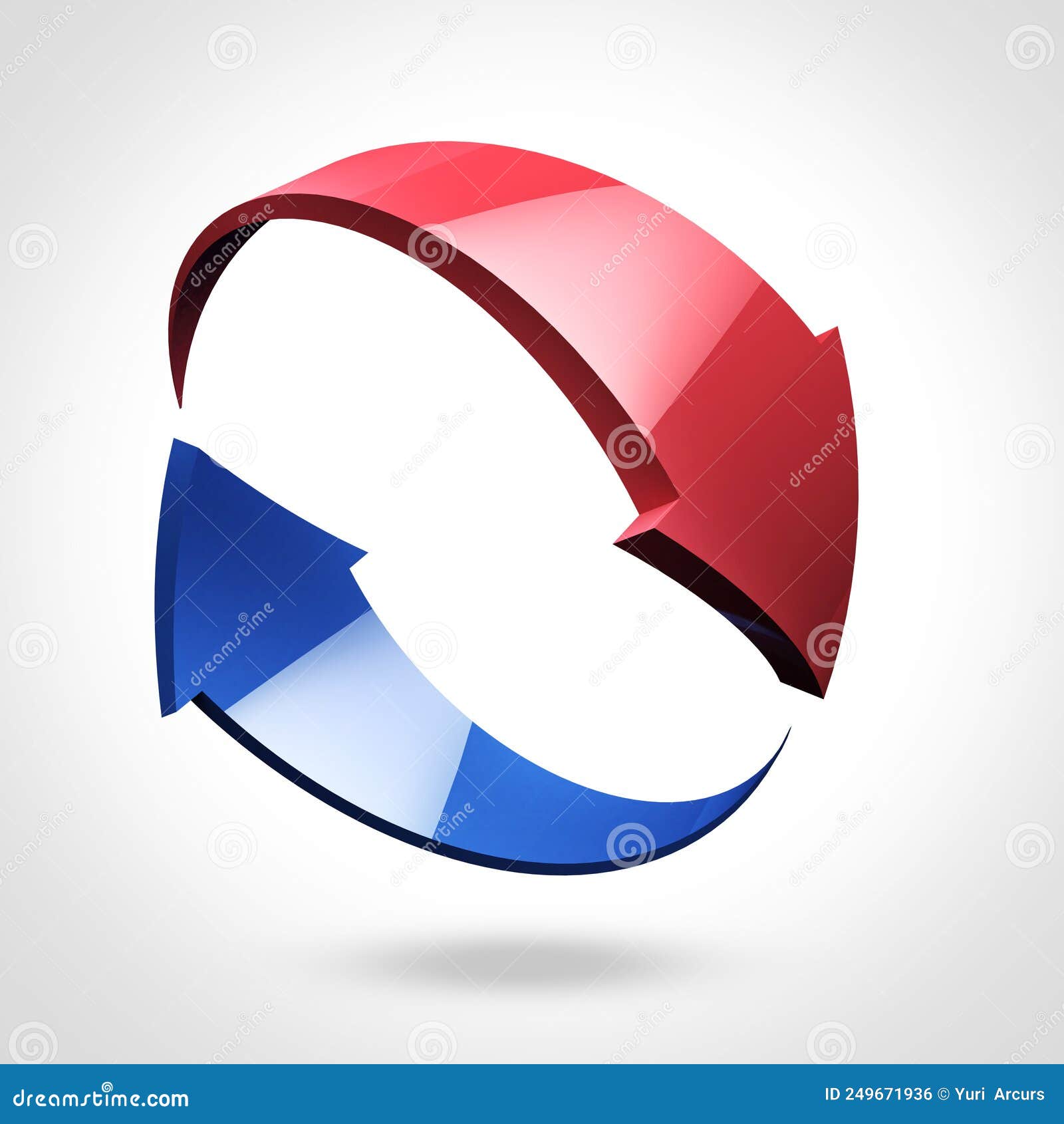 Around and Around they Go.... Computer Generated Graphic of Arrows ...