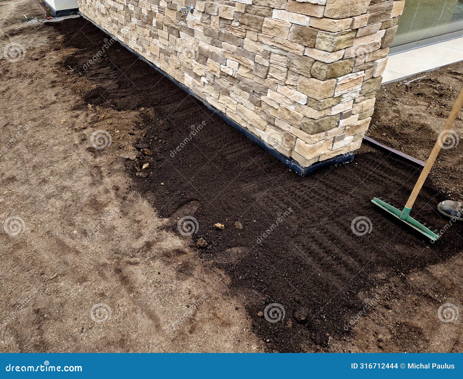 Around House it is always Necessary To Create a Gutter Path Made Stock ...