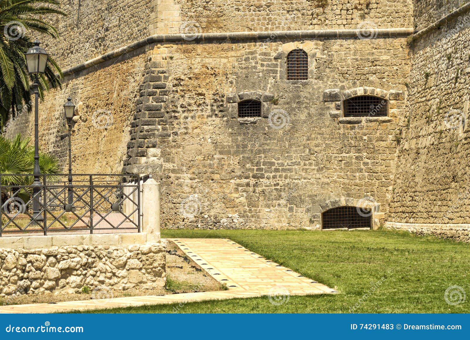 Around the Manfredonia Castle - Gargano - Apulia Stock Image - Image of ...