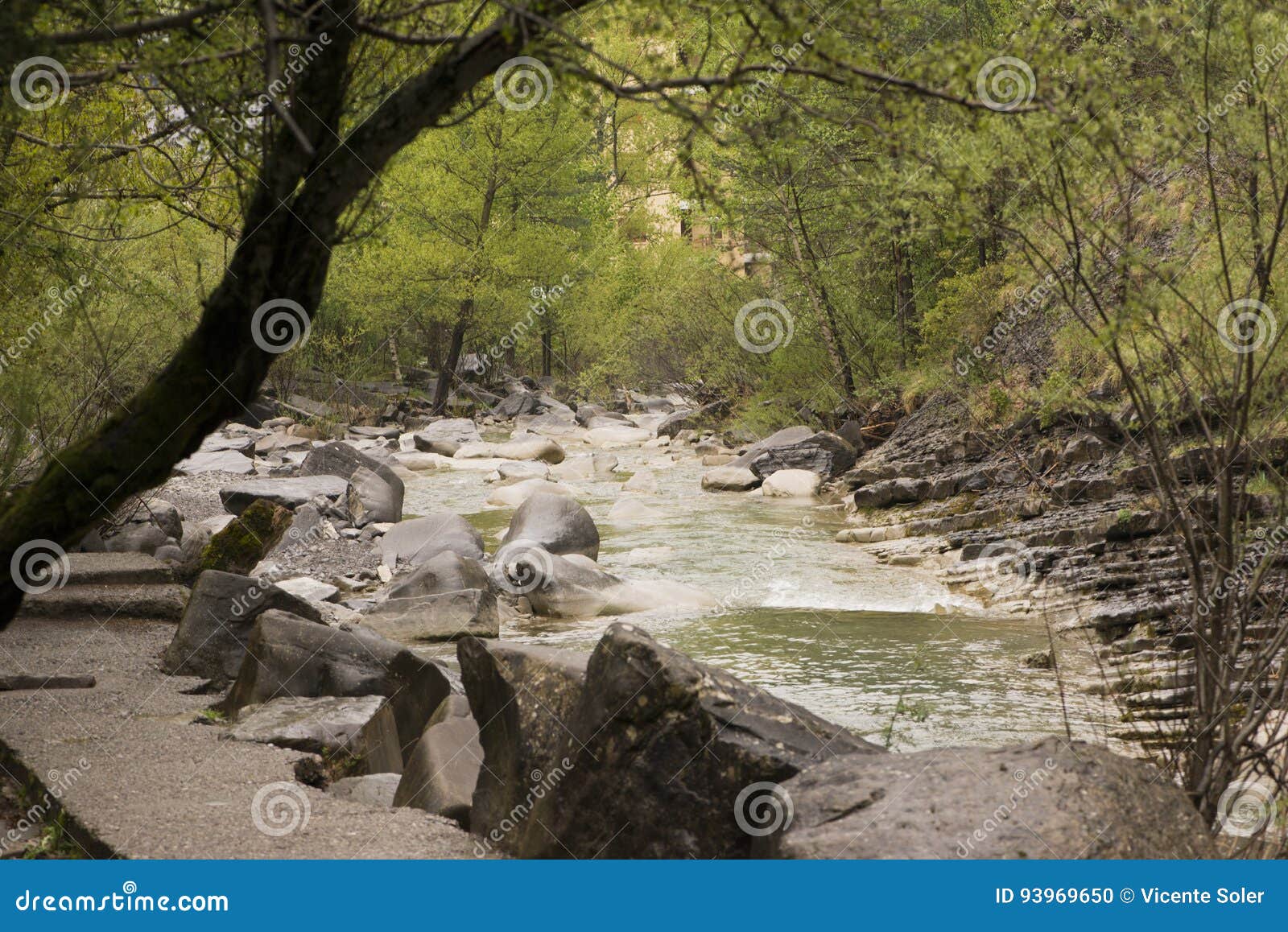 Around the Village of Broto Stock Photo - Image of landmark, european ...