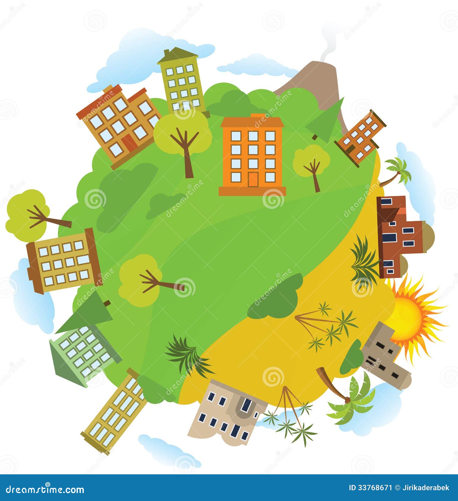 Around the World stock vector. Illustration of colorful - 33768671