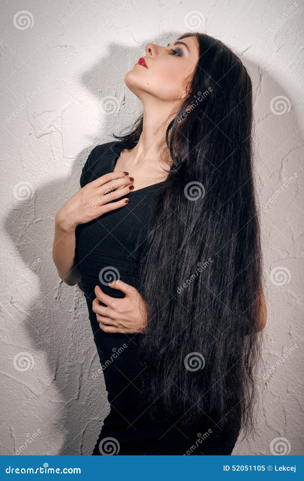 Aroused Woman Shadow Stock Photo - Image: 52051105