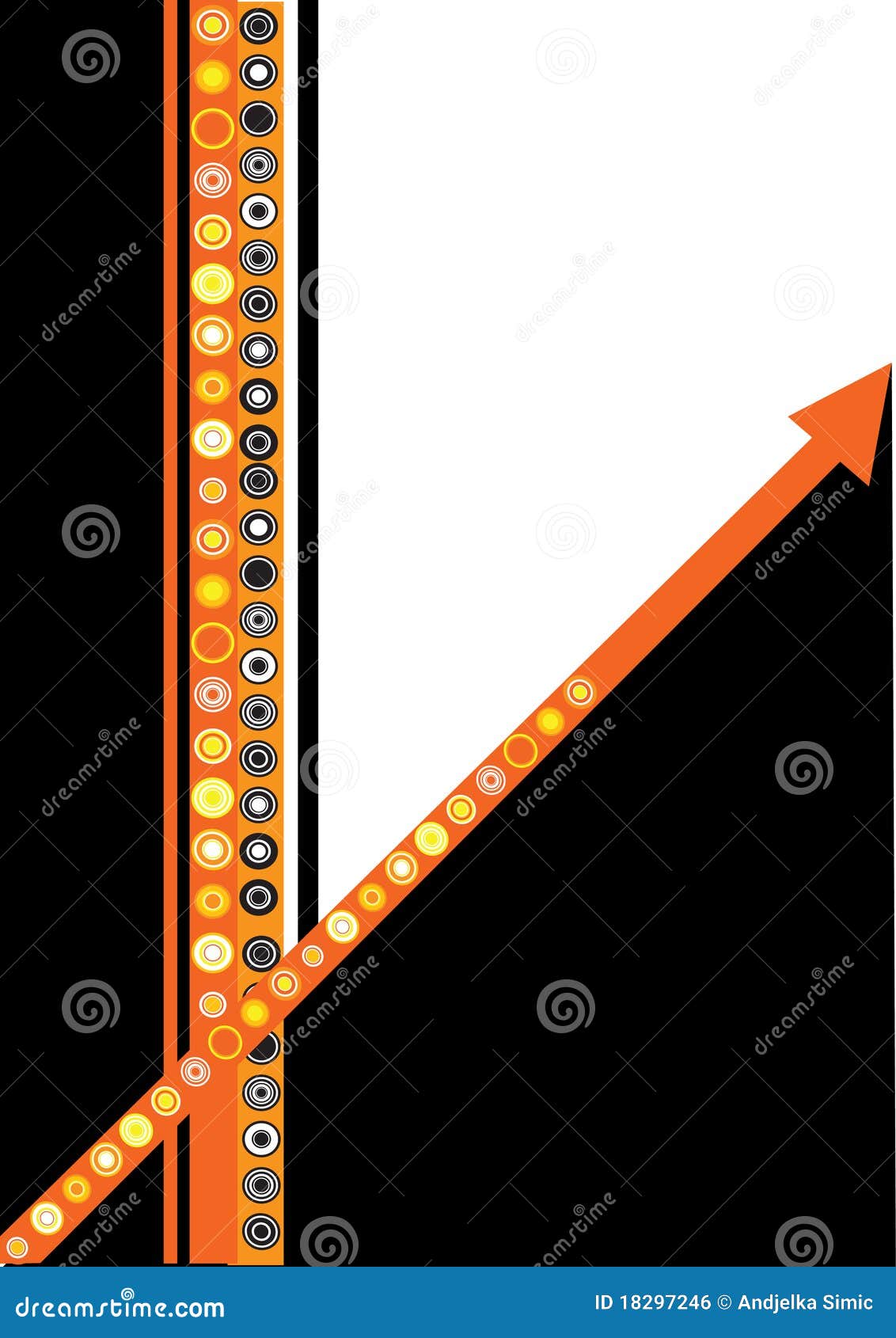 Arow and circle stock vector. Illustration of circular - 18297246