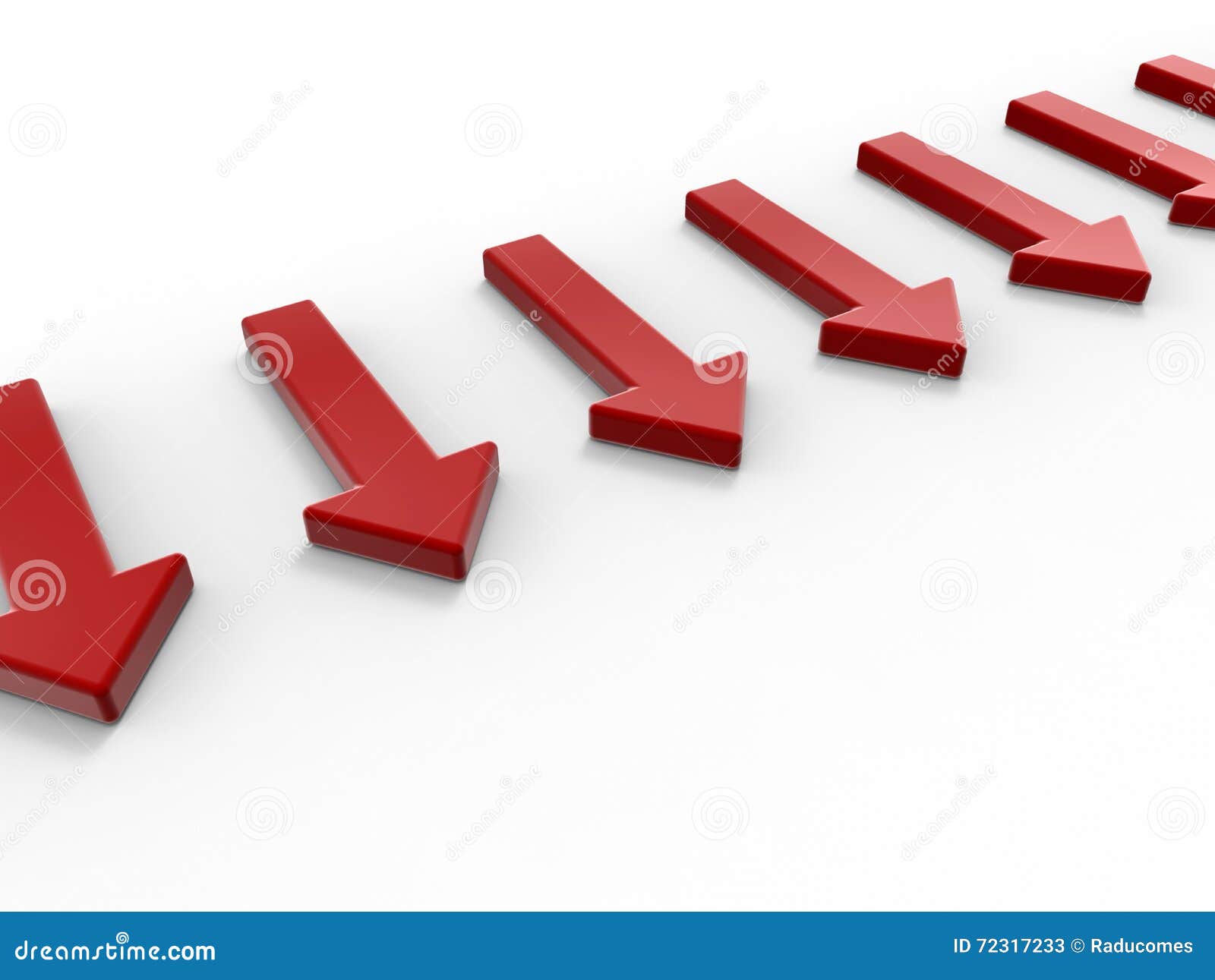 Arows di rosso 3D illustrazione di stock. Illustrazione di colore ...