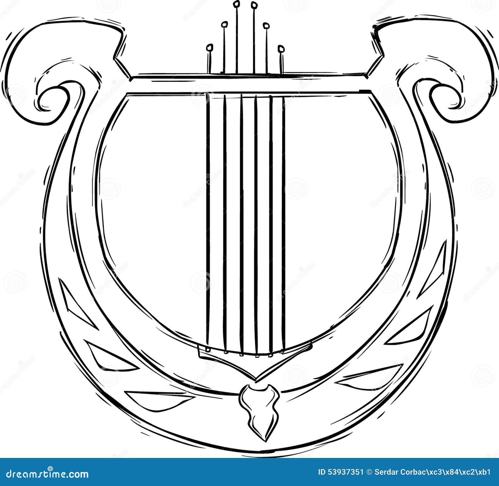 Arp stock vector. Illustration of design, harp, roma - 53937351